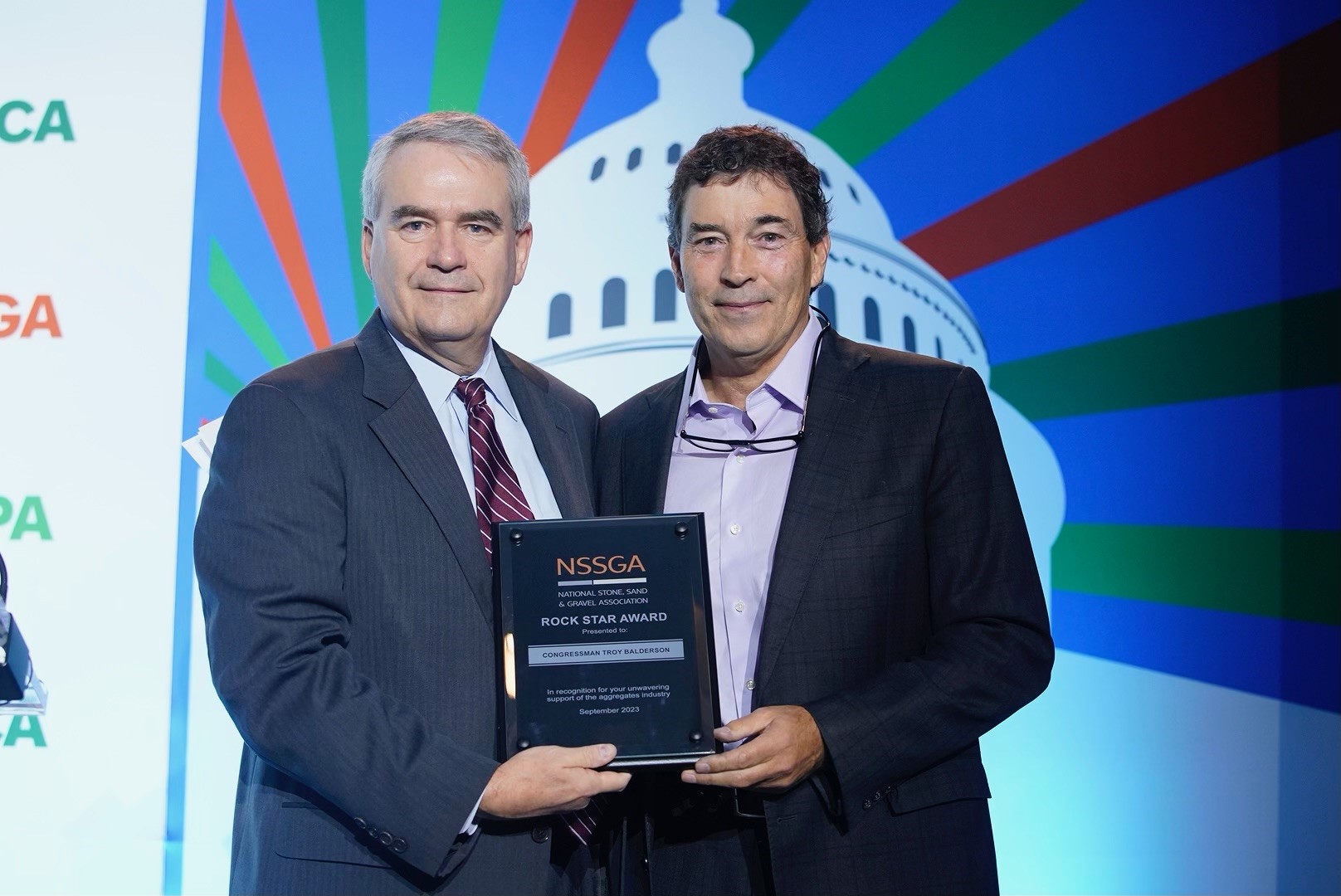NSSGA presents Reps. Troy Balderson & Greg Stanton with ROCK Star ...