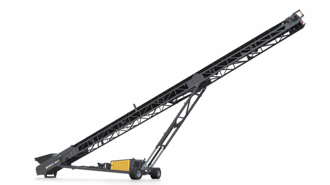 Marco showcases 80-ft wheeled radial conveyor at ConExpo - Aggregates ...